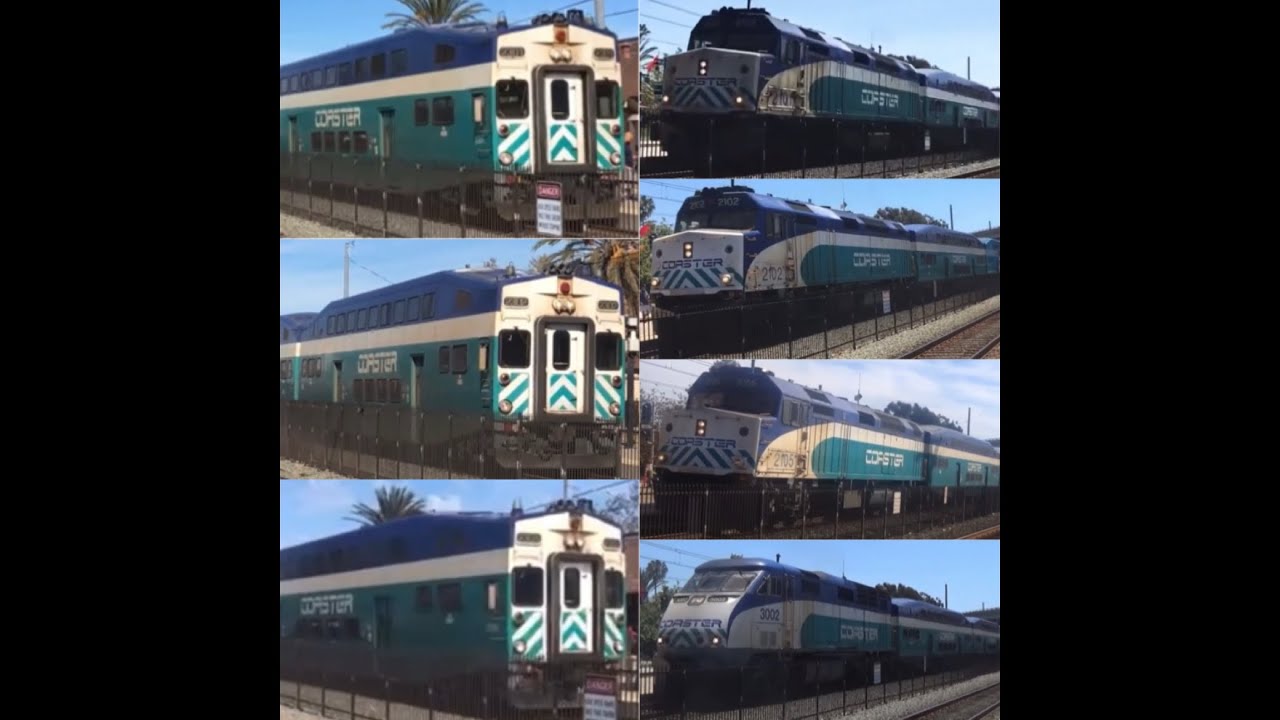 Best of San Diego NCTD Coaster Cabcars 2301, 2302, 2305, F40ph 2101 ...