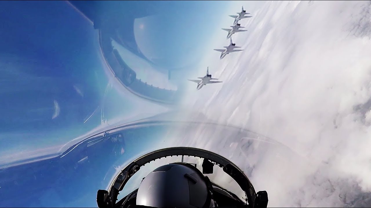 USAF T-38 TALON Cockpit View: Take off, Formation Flying, Landing - YouTube