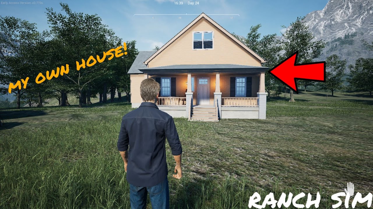 RANCH SIM -s2 ep19- I MADE MY OWN HOUSE🏡🏡 - YouTube