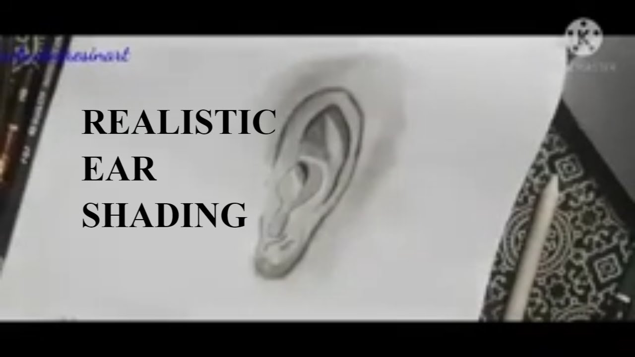 How to Shade An ear for beginners - Step by Step / Easy way to draw ...