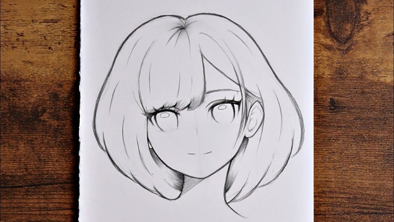 How to Draw Anime Girl | Tutorial Drawing step by step - YouTube