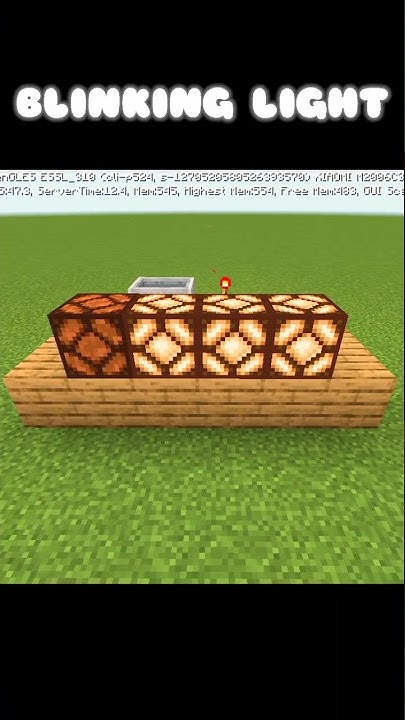 HOW TO MAKE BLINKING LIGHT IN MINECRAFT#SHORTS - YouTube