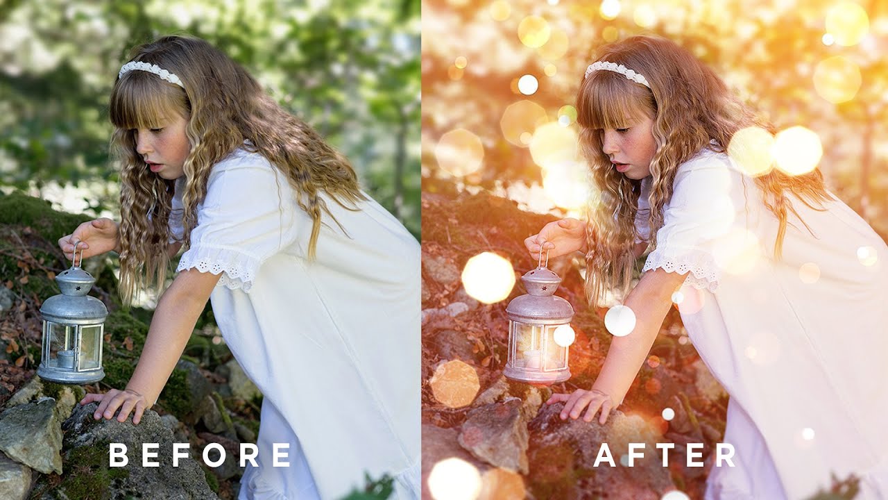 Bokeh Background II How To Create Stunning Bokeh Effect in Photoshop II ...