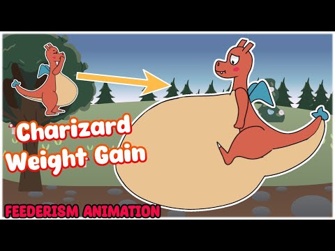 Charizard Weight Gain - Furry ainflation - Feederism Animation Story | Jack Fatty