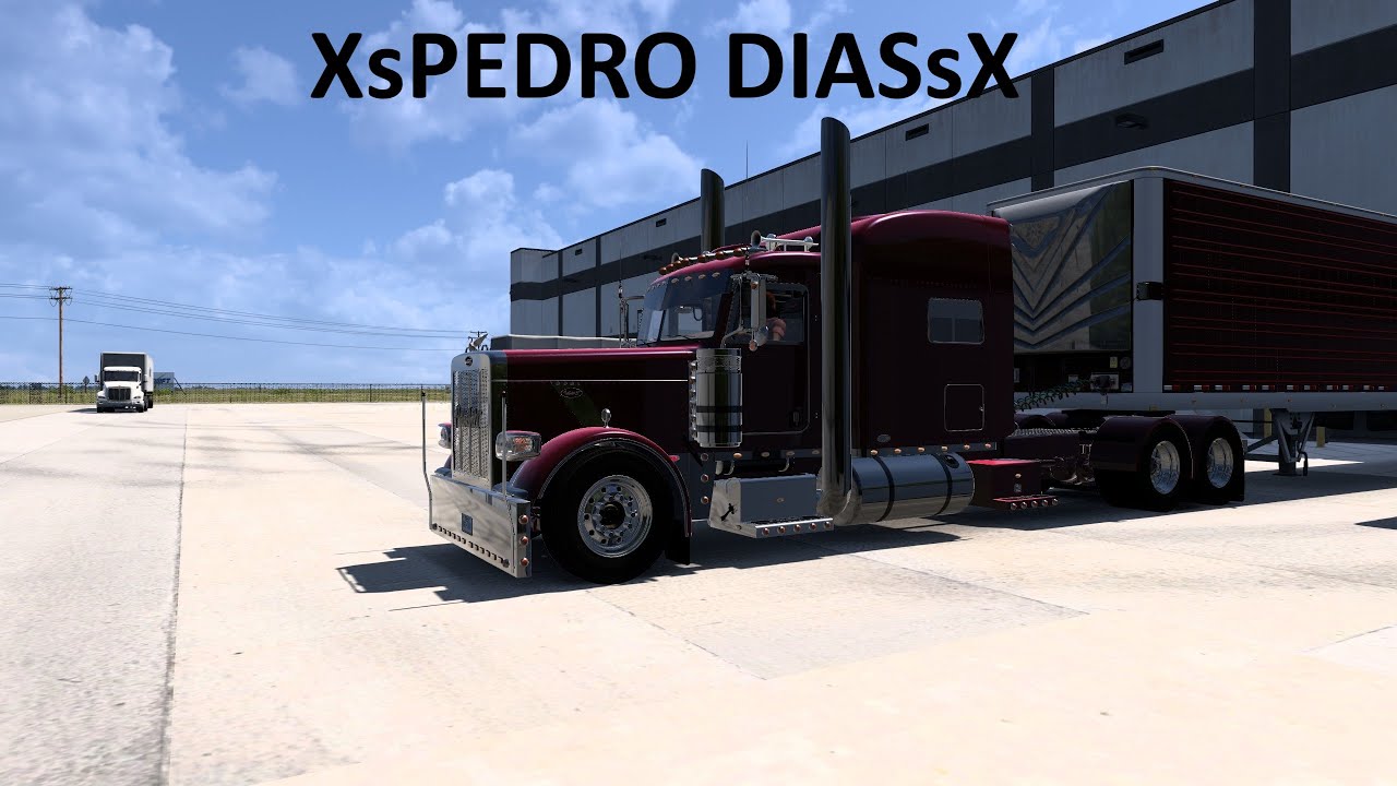 ATS - Peterbilt 389 mod ENGINE - CAT 3406 Straight Pipe - YouTube