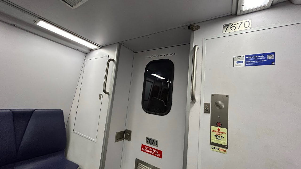 WMATA: Kawasaki 7K Series Train #7670 Blue Line Ride From L'Enfant ...