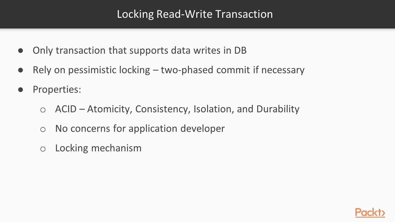 Google Cloud Spanner Essentials : Reads and Transactions | packtpub.com ...