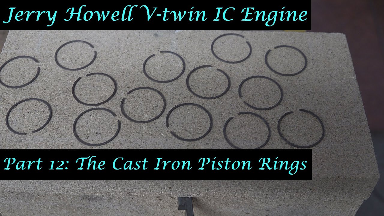 #MT49 Part 12 - Jerry Howell V-twin IC Engine. The Cast Iron Piston ...