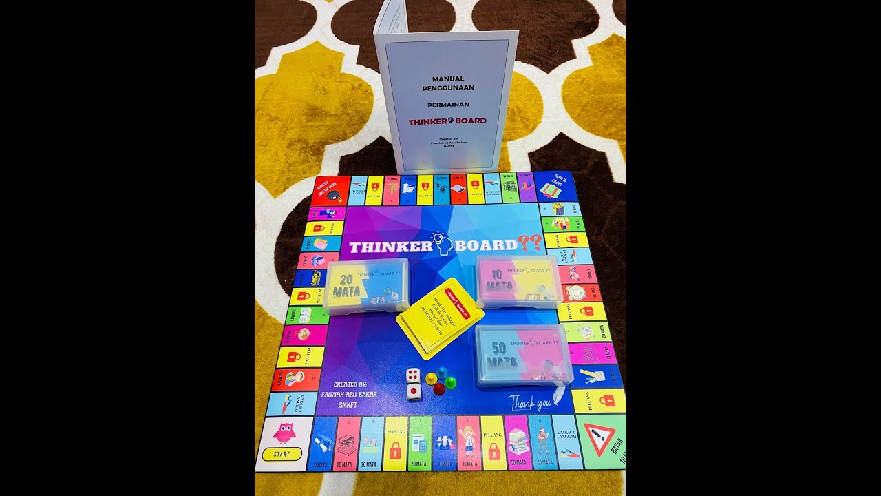 PENERANGAN PENGGUNAAN PERMAINAN THINKER BOARD - YouTube