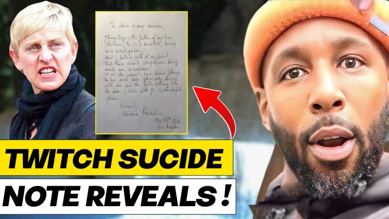 Twitch's Su!cide Note Reveals Bizzare Details About His Death - YouTube
