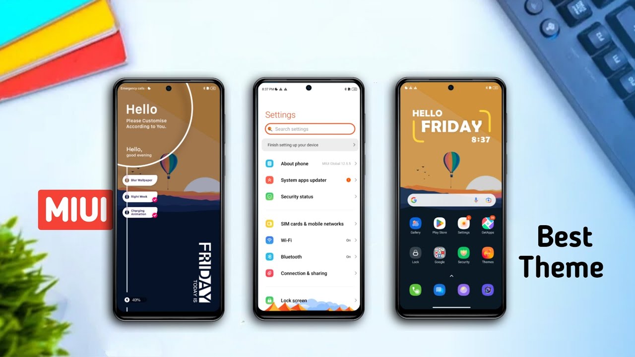 Best MIUI Theme With Charging Animation | Best Lock Screen MIUI Theme ⚡ ...