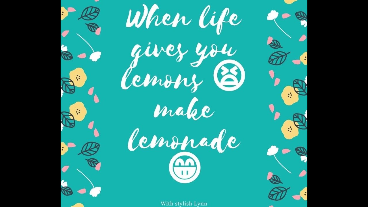 Monday madness. When life gives you lemons make lemonade, - YouTube