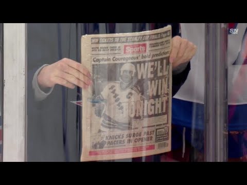 This fan brought an original copy of Mark Messier’s 1994 “We’ll win ...
