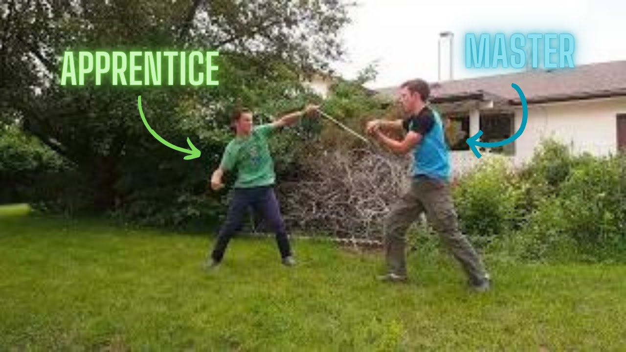 Master Vs Apprentice!!! STAR WARS SWORDFIGHT - YouTube