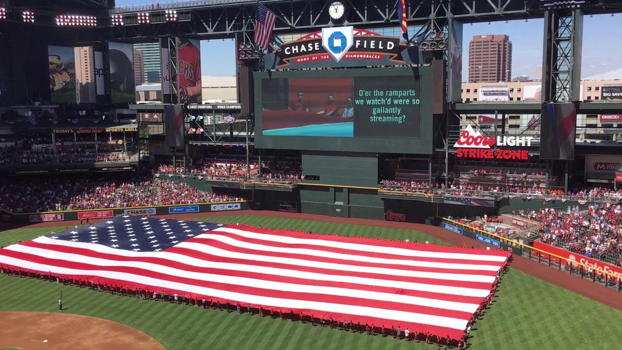 Opening ceremony for 2017 Arizona Diamondbacks home opener - YouTube