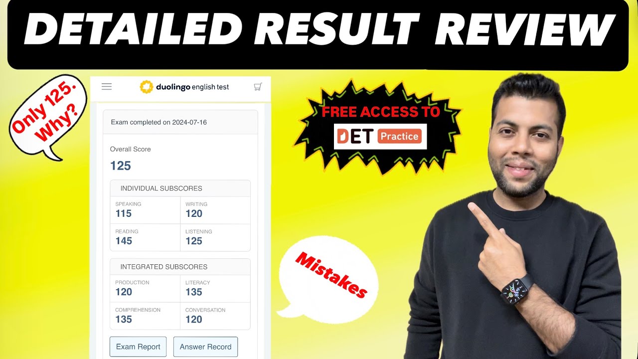 Duolingo English Practice Test | Detailed Results Review | Free ...
