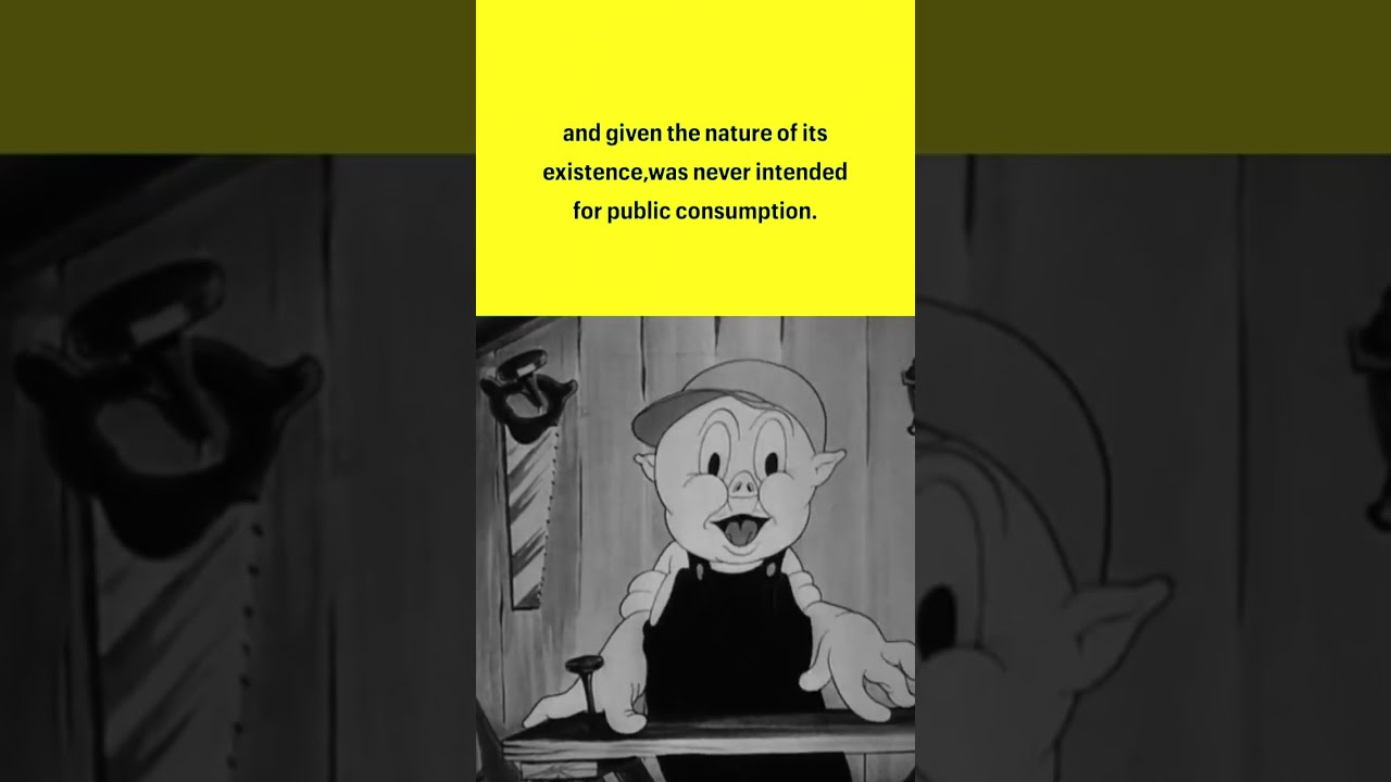 Porky Pig Swears! | Crazy Cartoon Moments You Won’t Believe #shorts ...