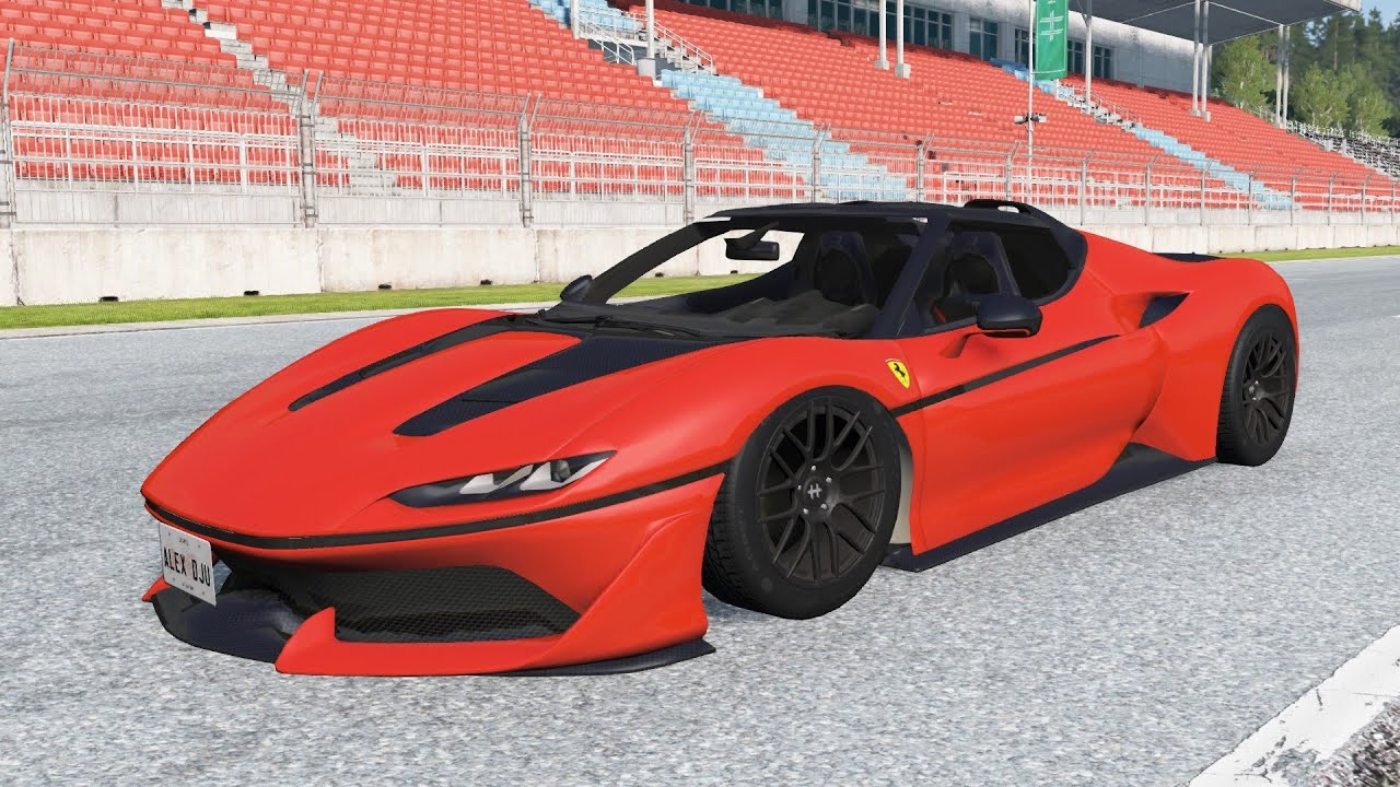 BeamNG.drive - Ferrari J50 2017 - Car Show Test Drive Crash . 4K 60fps ...