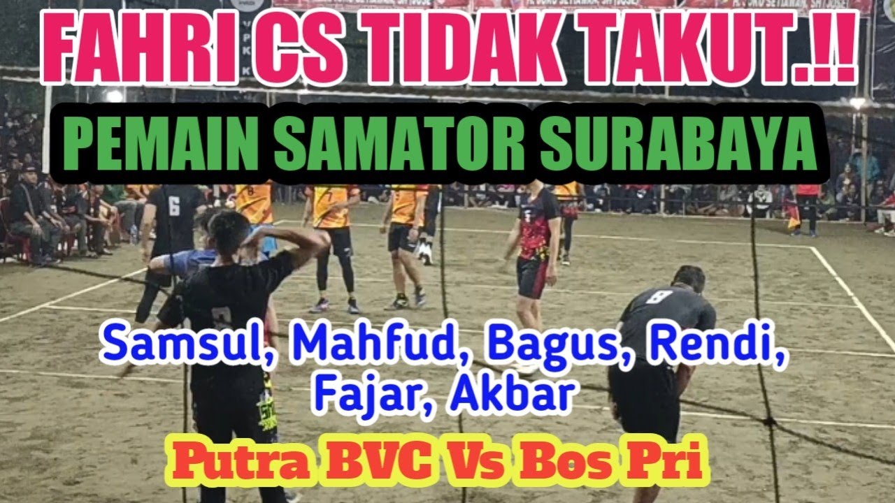 FINAL Volly VPK Jose Cup I (Set 2) Fahri Jogja Tak Takut Vs Samsul Cs ...
