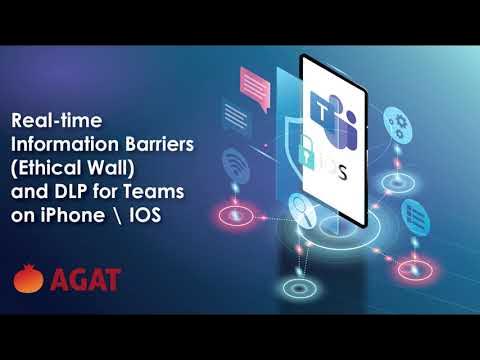 Real-time Information Barriers (Ethical Wall) and DLP for Teams on iPhone \ IOS - YouTube