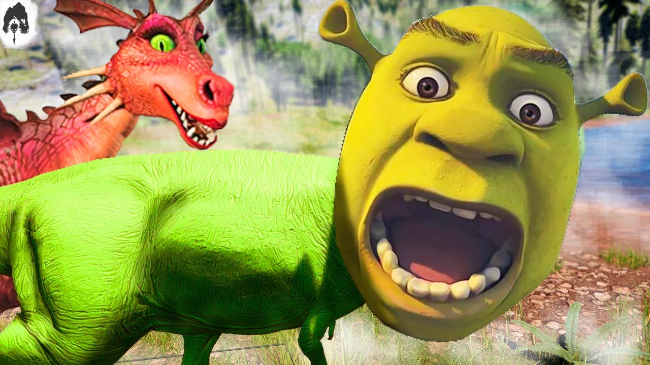 The Isle - Shrek Para Sempre Dinossauro! Orodromeus GIGANTE! Hypo Carno ...
