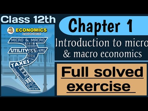 12th Economics chapter 1 | Introduction to micro and macro economics ...