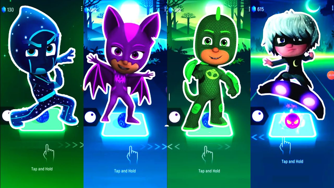 PJ Masks _ Night Ninja 🆚 Dark Purple Owlette 🆚 Gekko 🆚 Luna Girl_ Tiles ...