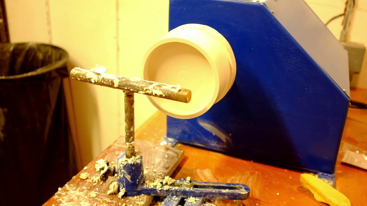 Turning Plaster - YouTube