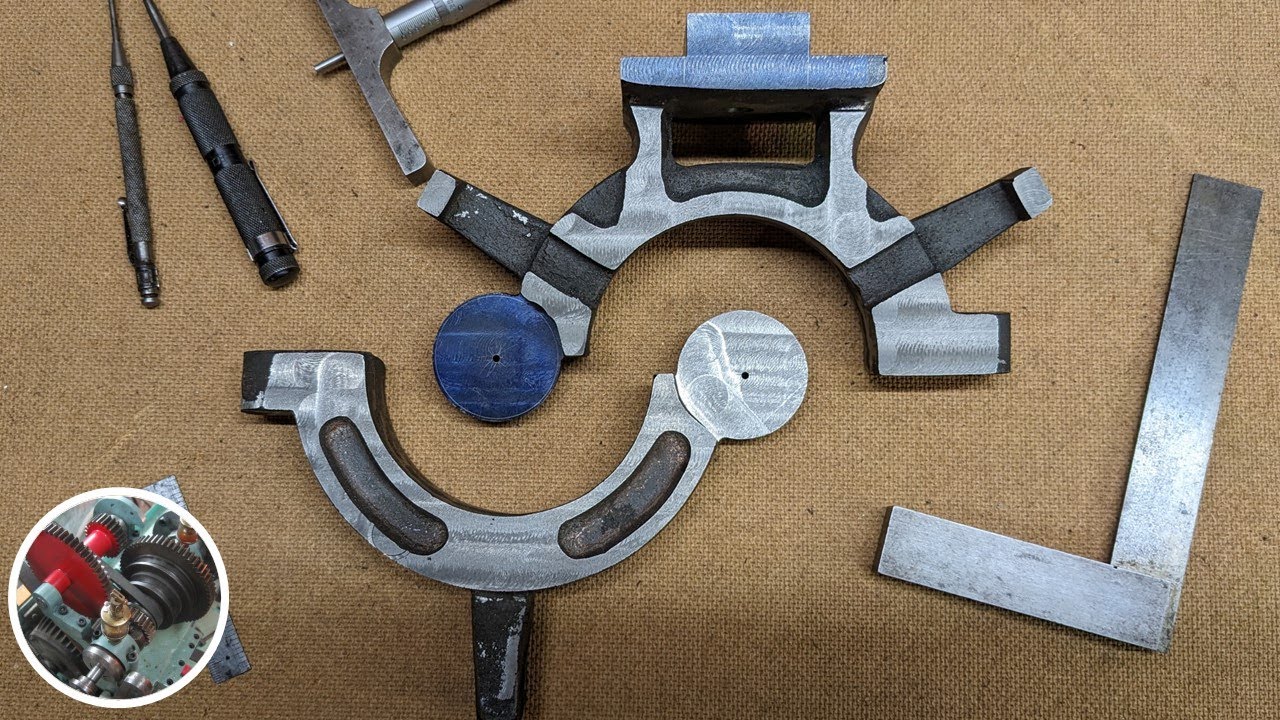 Large Myford fixed steady - Part 1 (machining iron castings) - YouTube