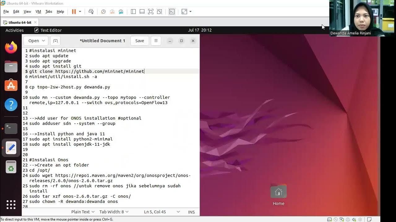 SDN : Instalasi dan Konfigurasi Mininet dengan ONOS Controller - YouTube