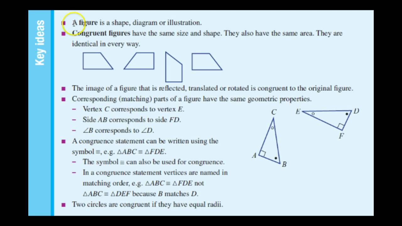 Year 8 Congruent Shapes - YouTube
