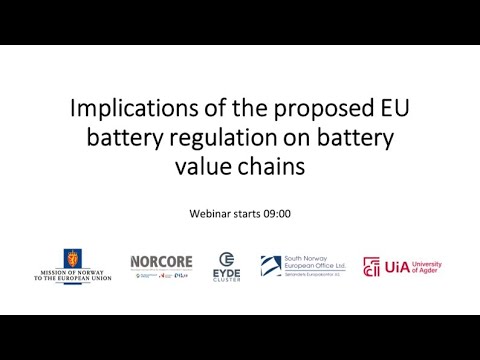 Implications of the proposed EU battery regulation on battery value ...