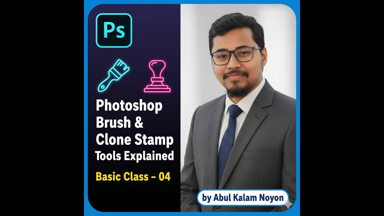 Photoshop Brush & Clone Stamp Tools Explained | Basic Class – 04 | by ...