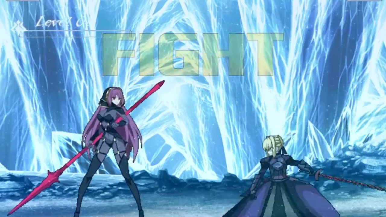 Mugen : Scathacha vs Saber Alter - YouTube
