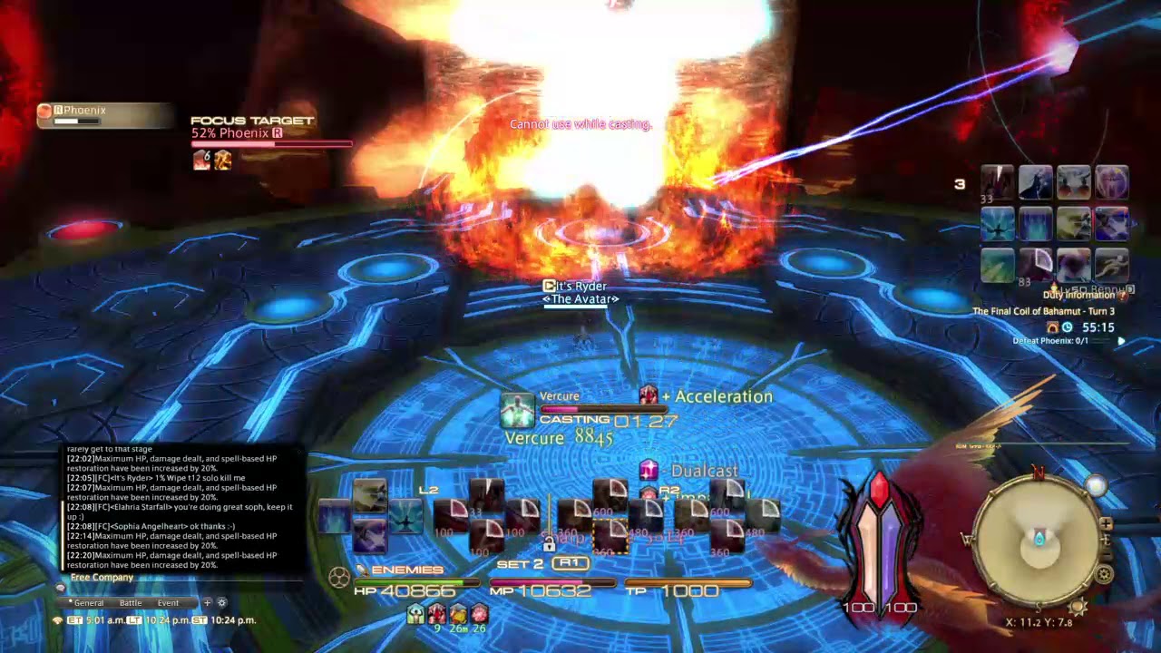 Final Fantasy XIV - Phoenix (Turn 12) - Solo RDM Clear - YouTube