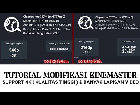 Tutorial Mod Chipset KineMaster - Support 4K & Lapisan Video