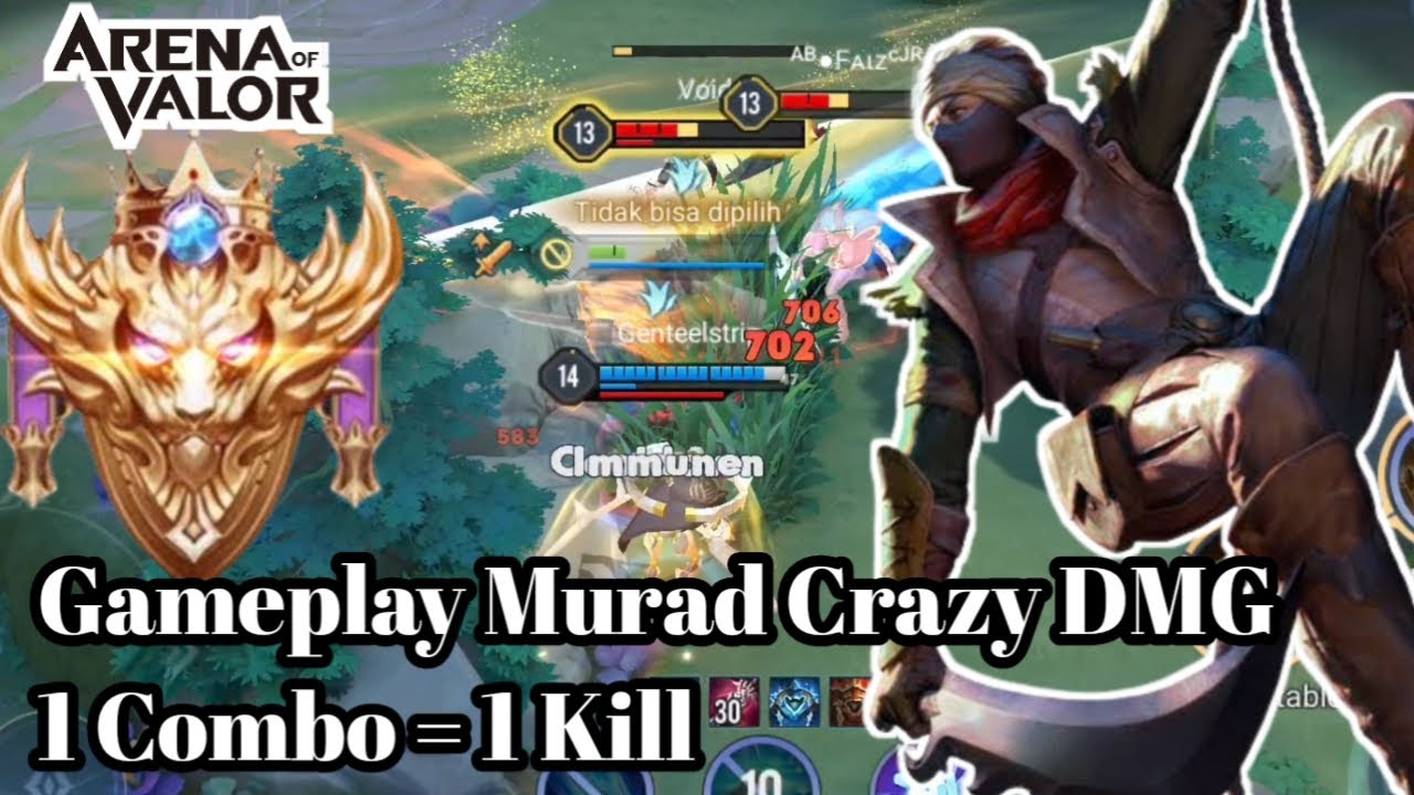 Gameplay Murad Insane Damage 2023 | Murad Arena of Valor | AoV | RoV ...