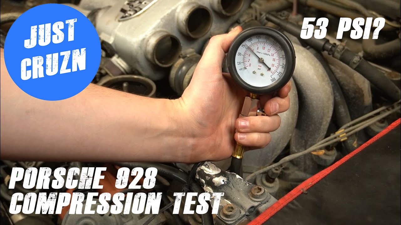 Porsche 928 Compression Test: Low compression - YouTube