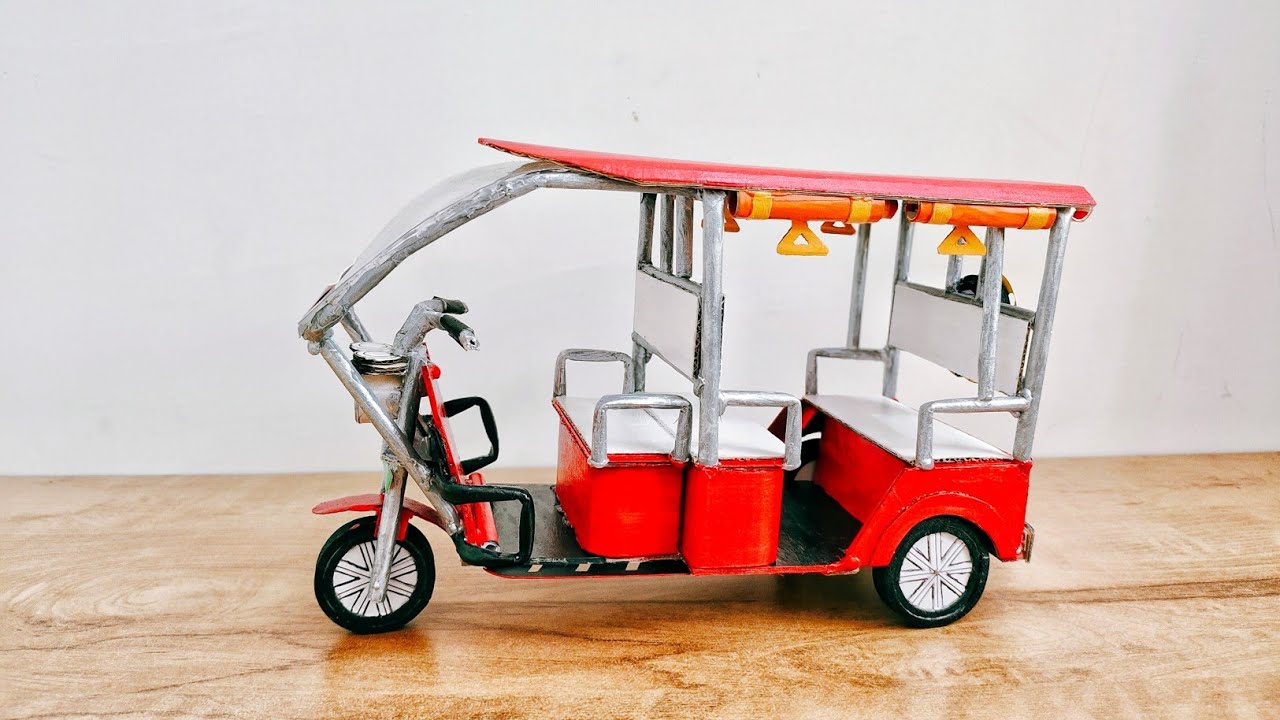 How To Make a RC Rickshaw (Tuk Tuk) | Making a Highly Detailed E ...