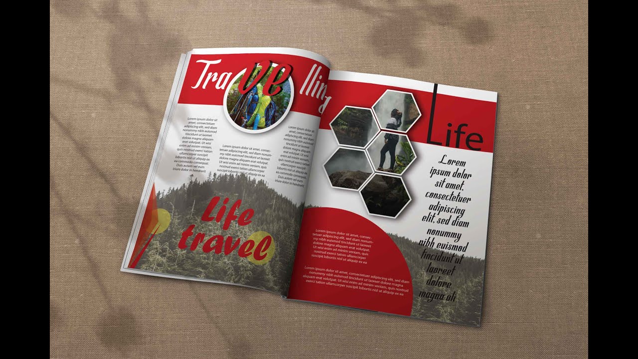 How to Create Magazine Design in Adobe Illustrator - YouTube