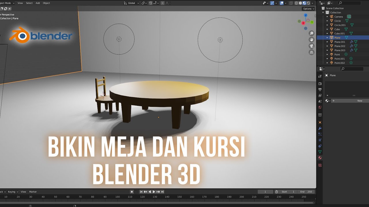 Bikin Meja dan Kursi - Blender Tutorial - YouTube