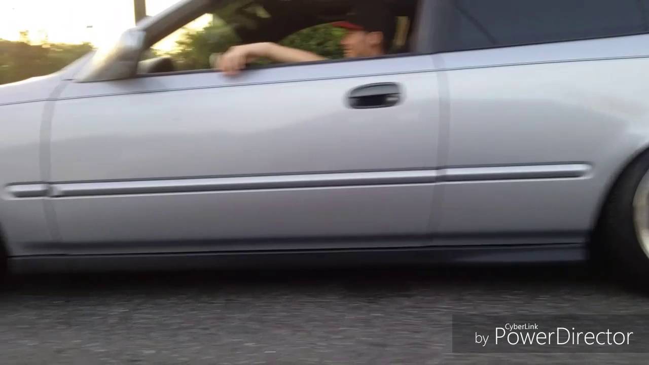 Stanced civic coupe ej8 - YouTube