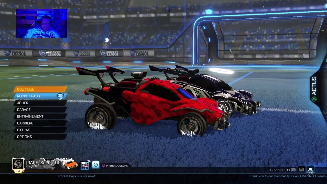 Rocket League Fin De Saison/Rocket Pass 4 Game/Trade Ps4/Fr - YouTube