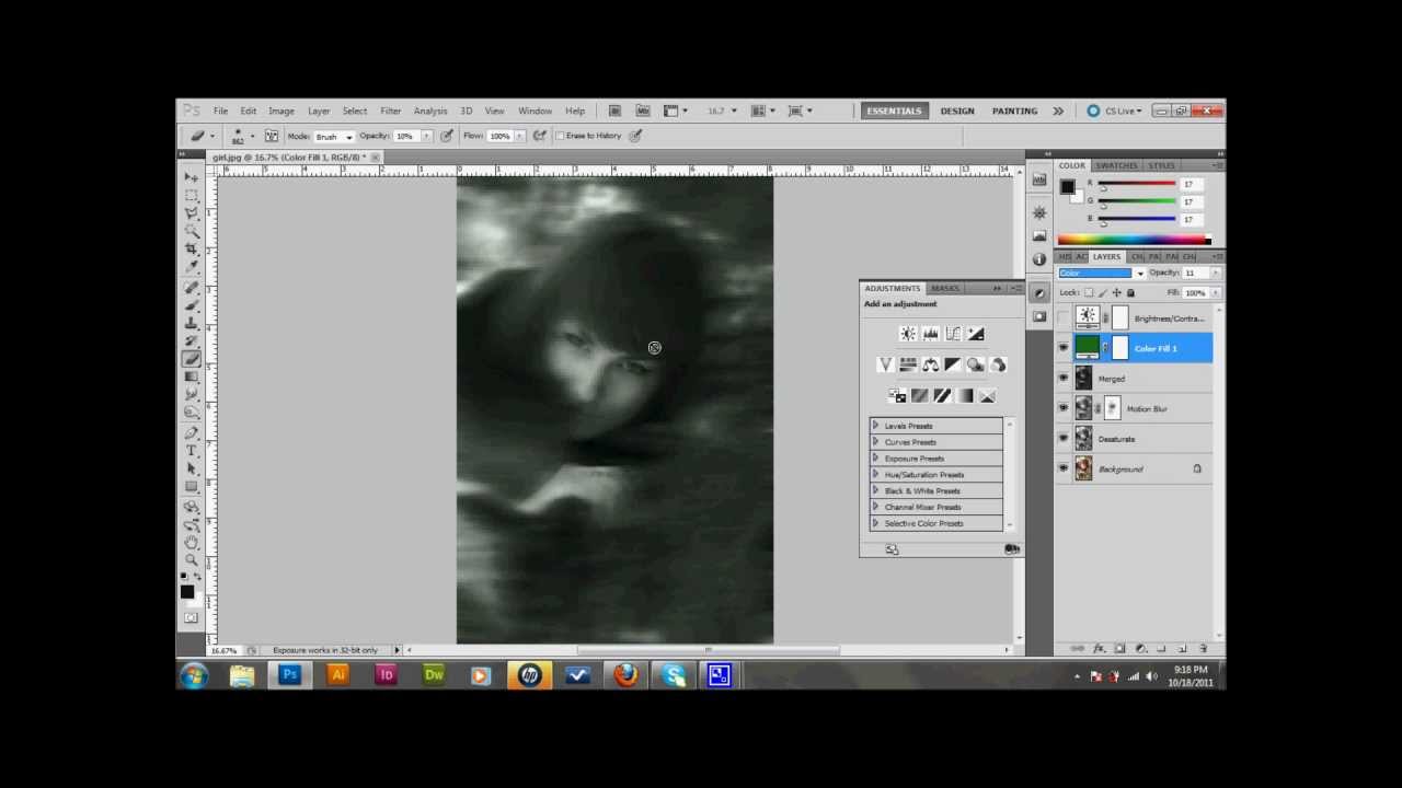 Photoshop Tutorial The Ghost Effect | Glazefolio Design Blog - YouTube