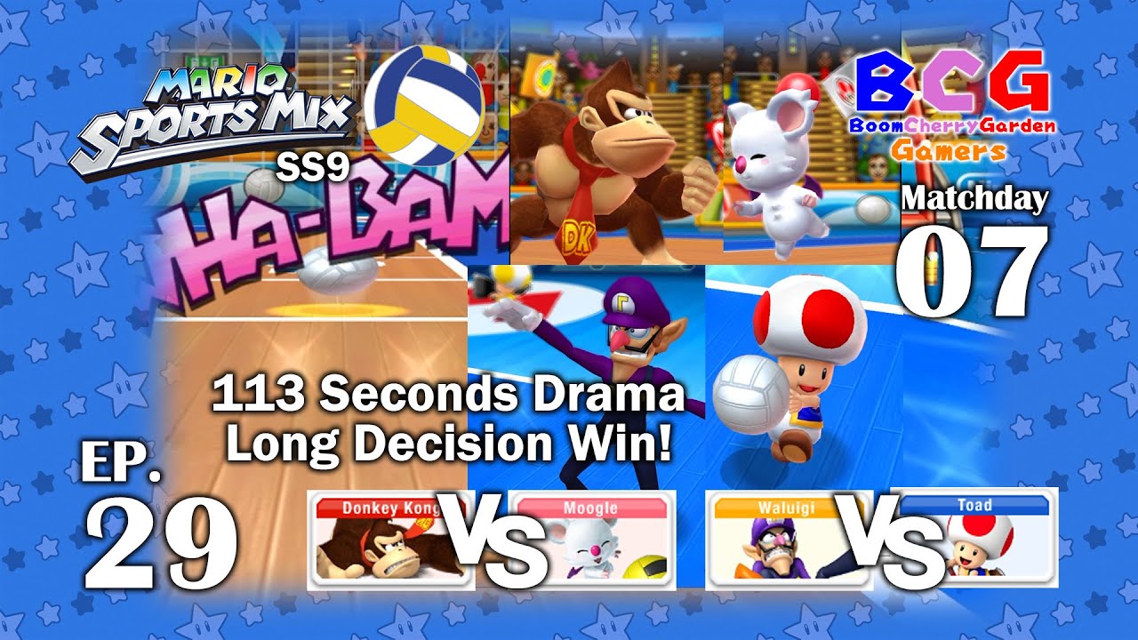 Mario Sports Mix Volleyball SS9 (Hard Mode) EP 29 MD 07 Donkey Kong ...
