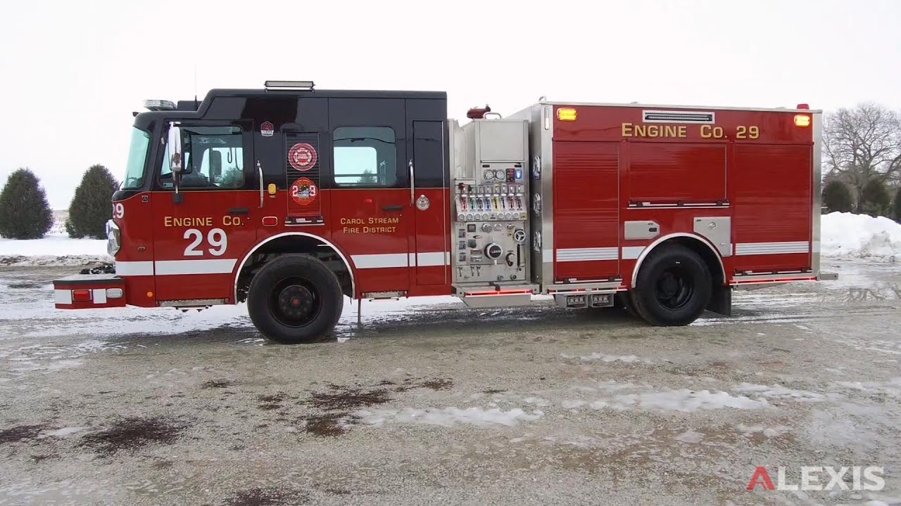 CAROL STREAM FIRE PROTECTION DISTRICT - 1500 GPM ALEXIS CUSTOM PUMPER ...