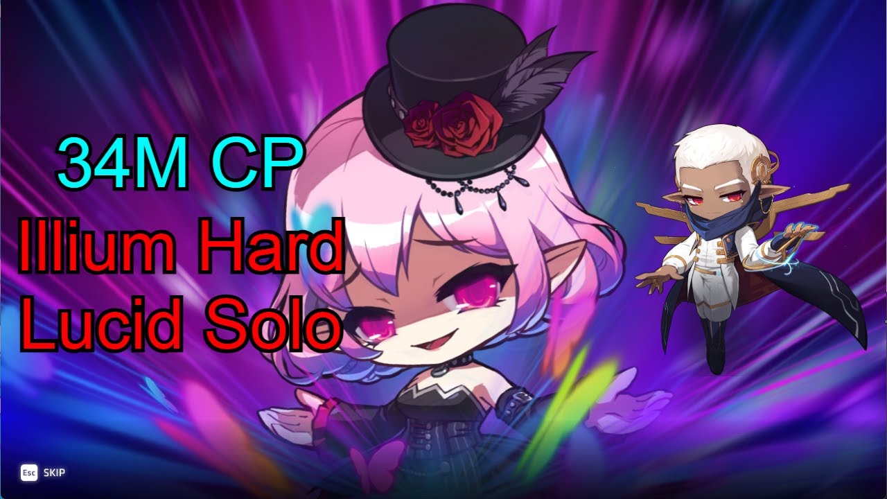[Maplestory Reboot] Illium 34M Hard Lucid Solo - YouTube