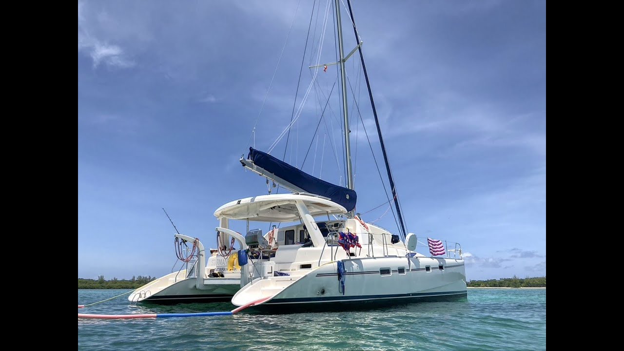 Leopard 43 Sail Cat, 4 cabin 4 head. - YouTube