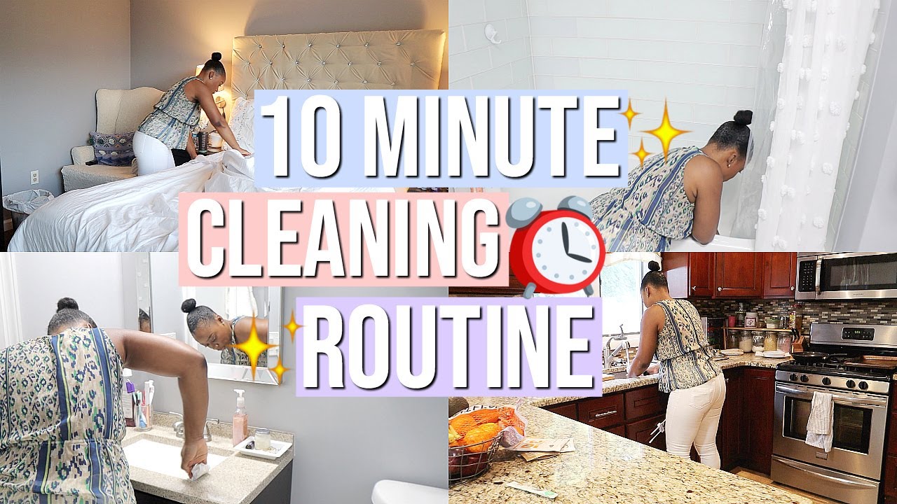 WHAT TO CLEAN WHEN YOU ONLY HAVE 10 MINUTES! WORKING MOM MORNING ...