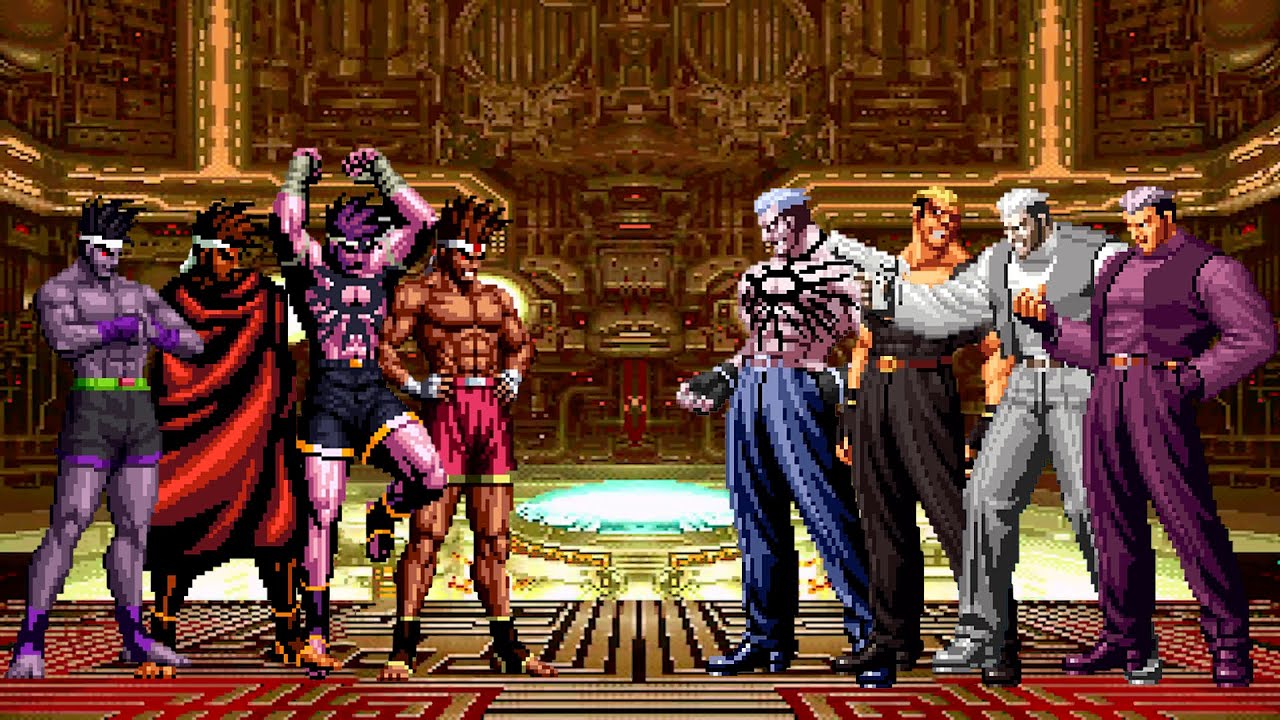 [KOF Mugen] Joe Higashi Team vs Ryuji Yamazaki Team - YouTube